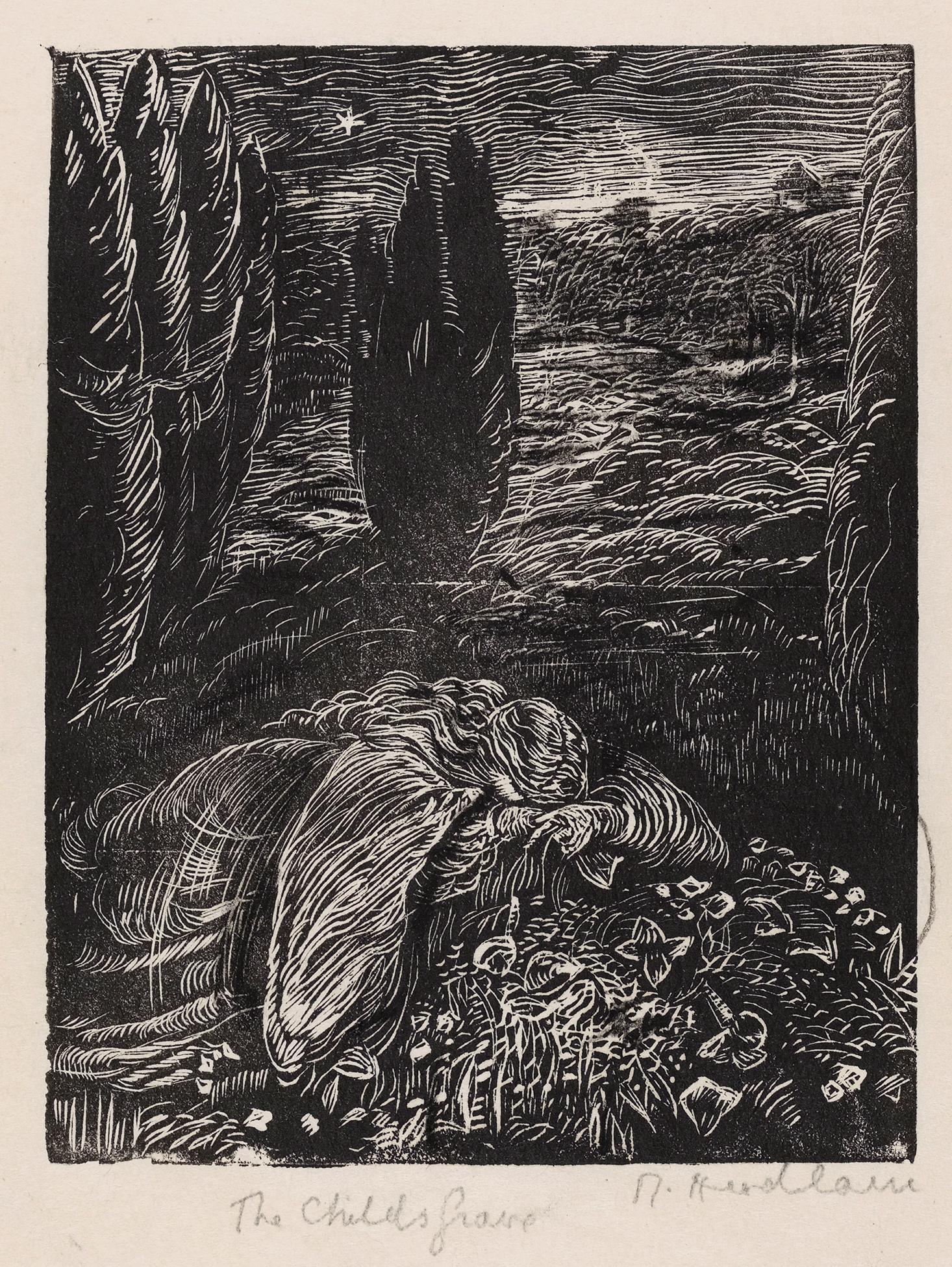 Headlam, Mary (1873 – 1959) – ‘The Child’s Grave’ (Block 2), an ...