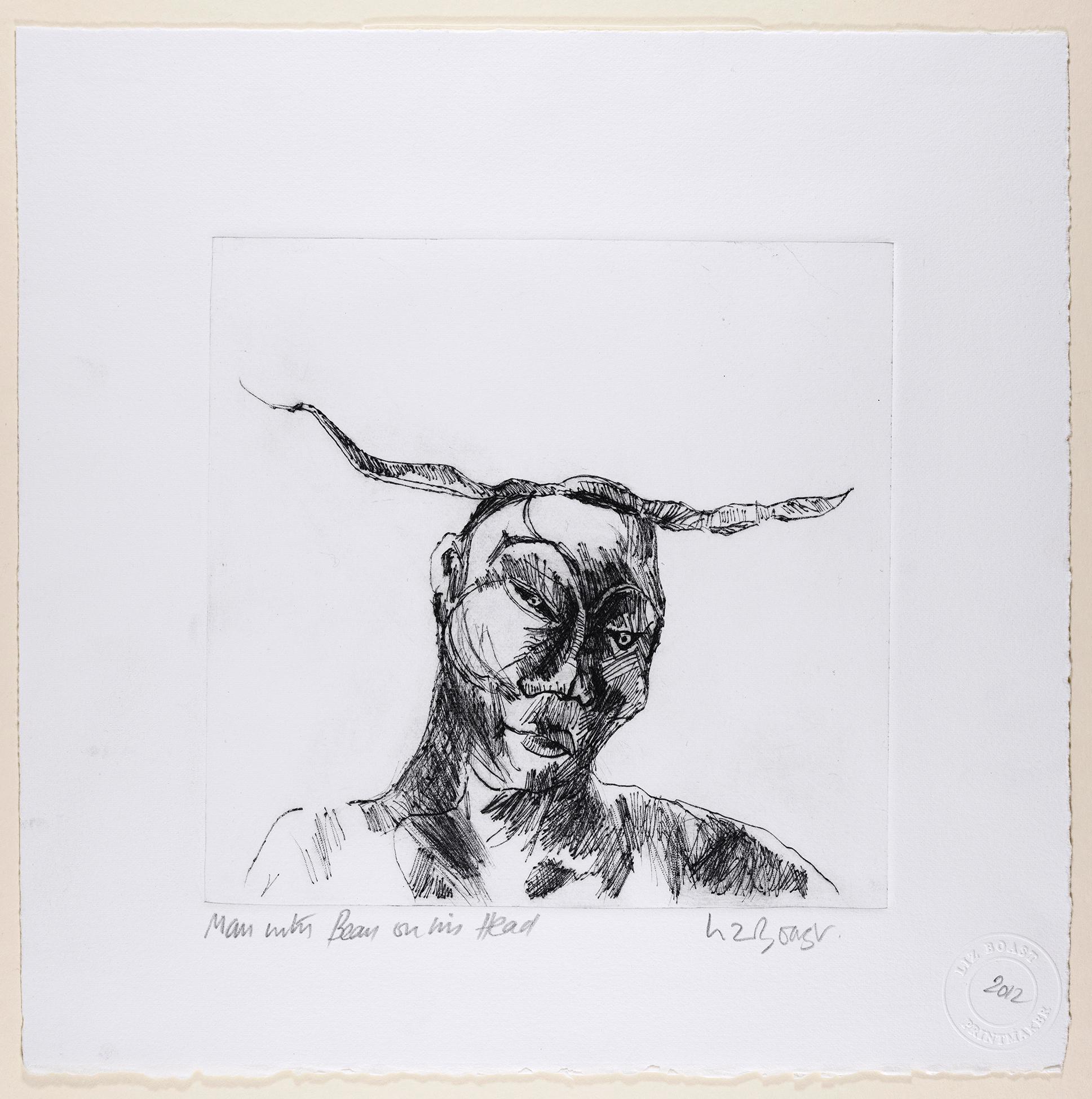 Boast (Contemporary), Liz – ‘Man with a Bean on his Head’. | ABBOTT and ...