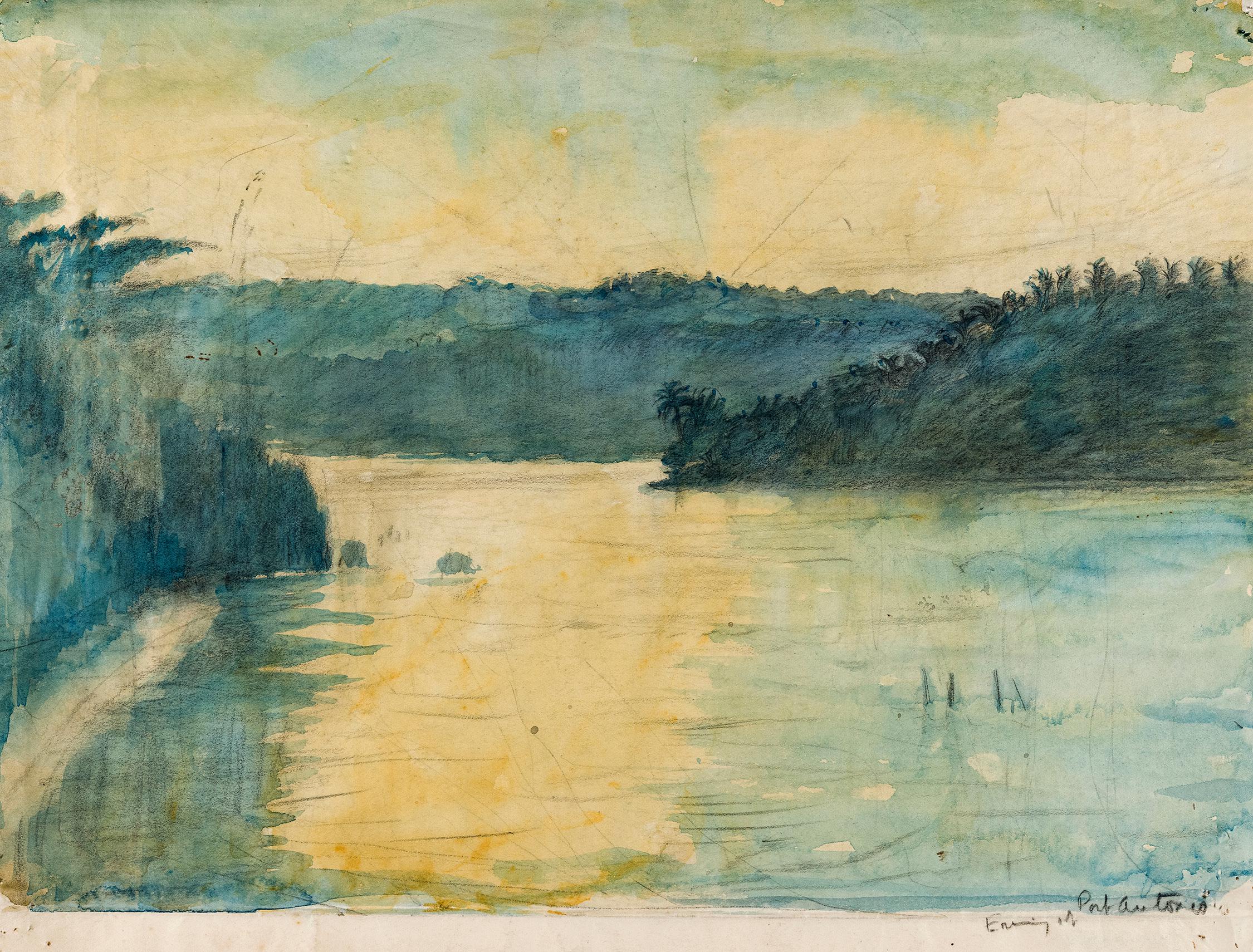 Headlam, Mary (1873 – 1959) – Jamaica; ‘Evening at Port Antonio ...
