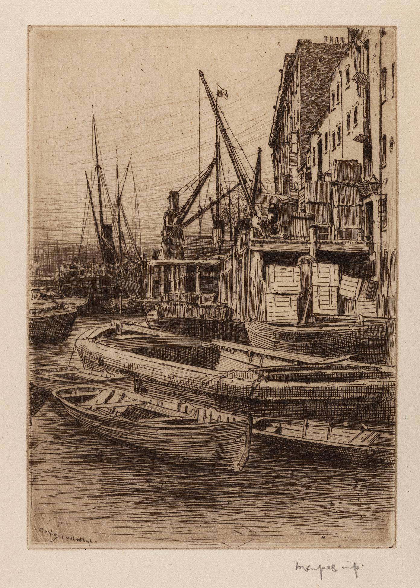 Menpes R.E. R.I., Mortimer (1855 – 1938) – GROUP: London, ‘The Grey ...