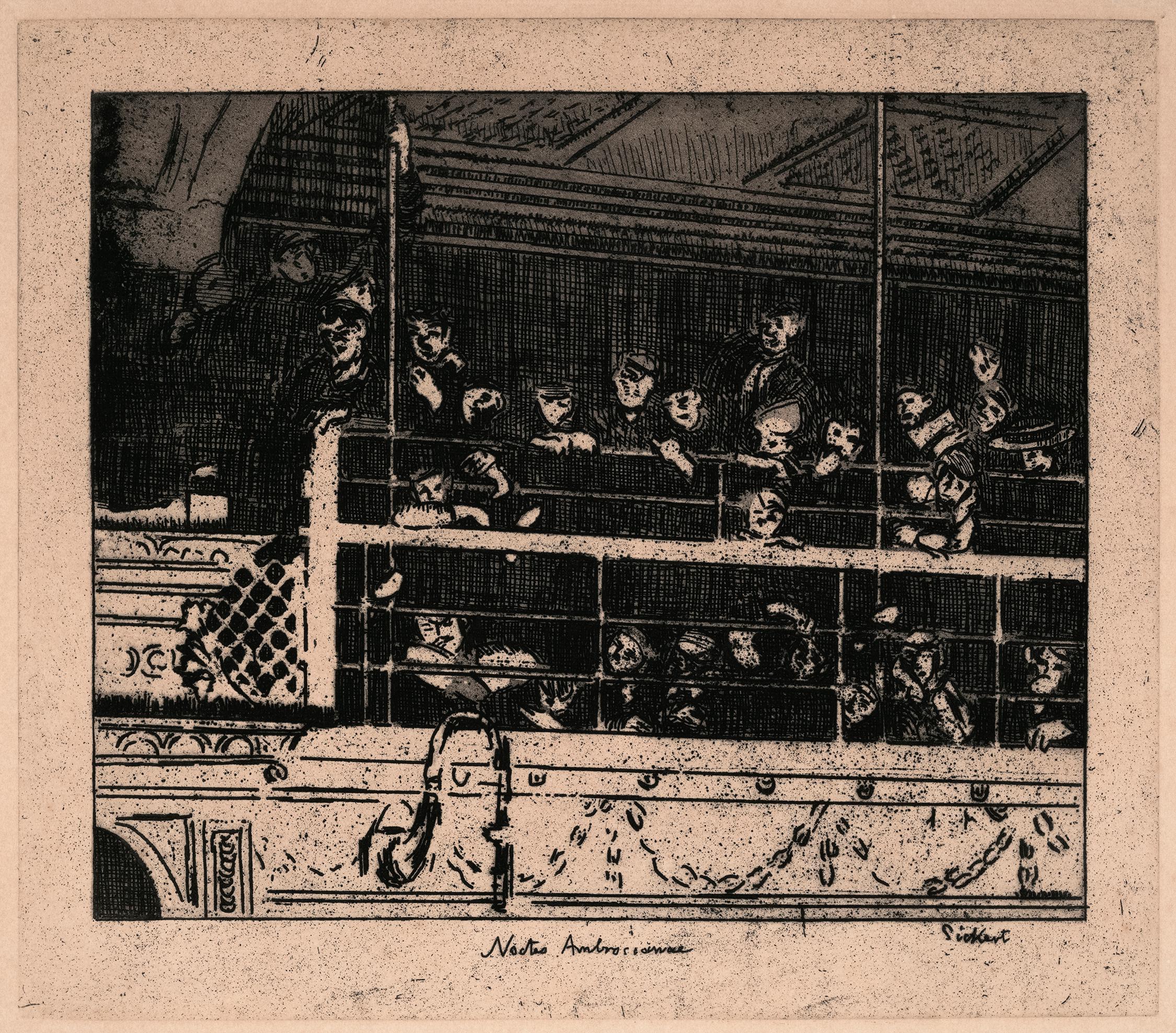 Sickert R.A. N.E.A.C., Walter Richard (1860 – 1942) – ‘Noctes ...