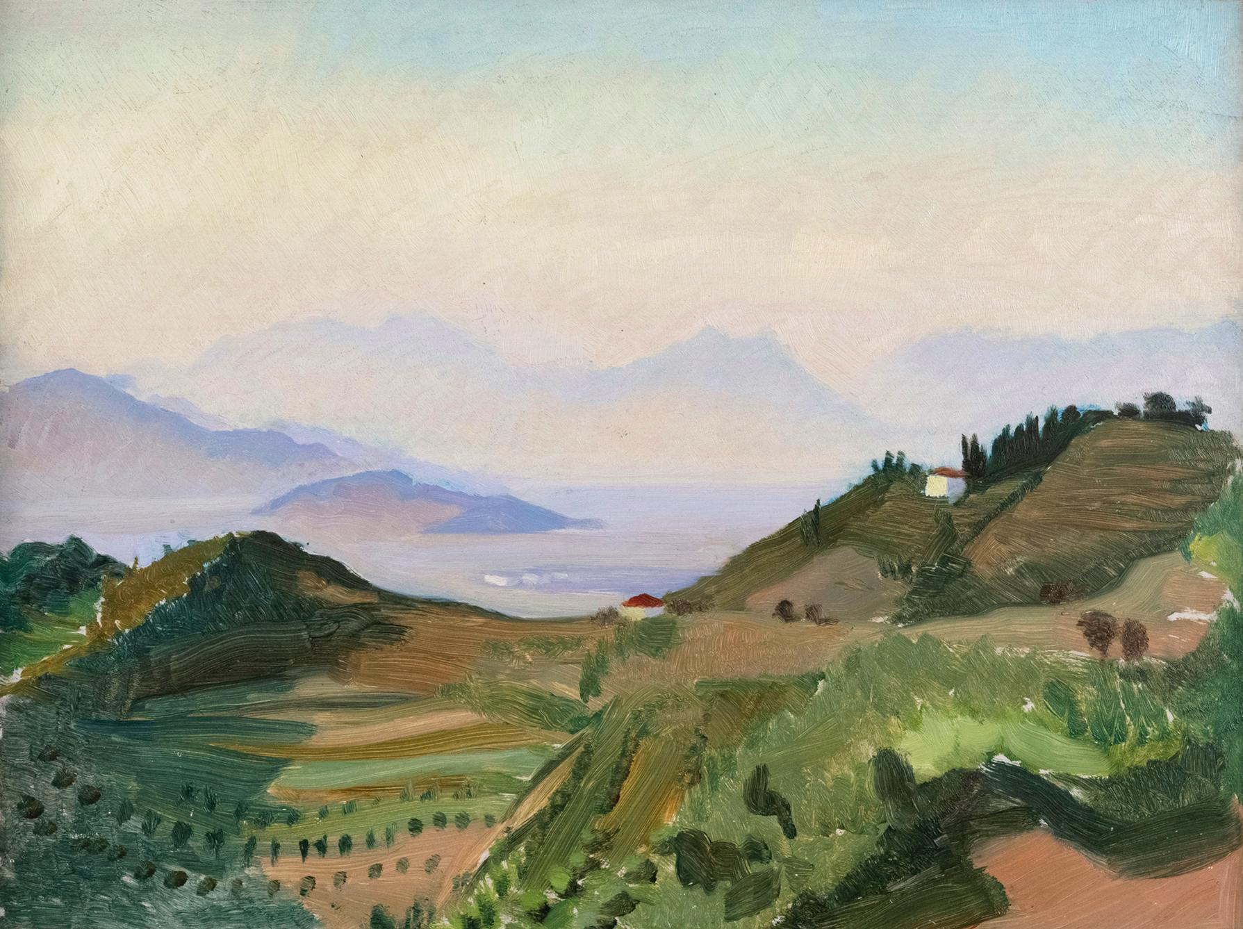 Carline L.G., Sydney (1888 – 1929) – ‘Italian Alps’. | ABBOTT and HOLDER